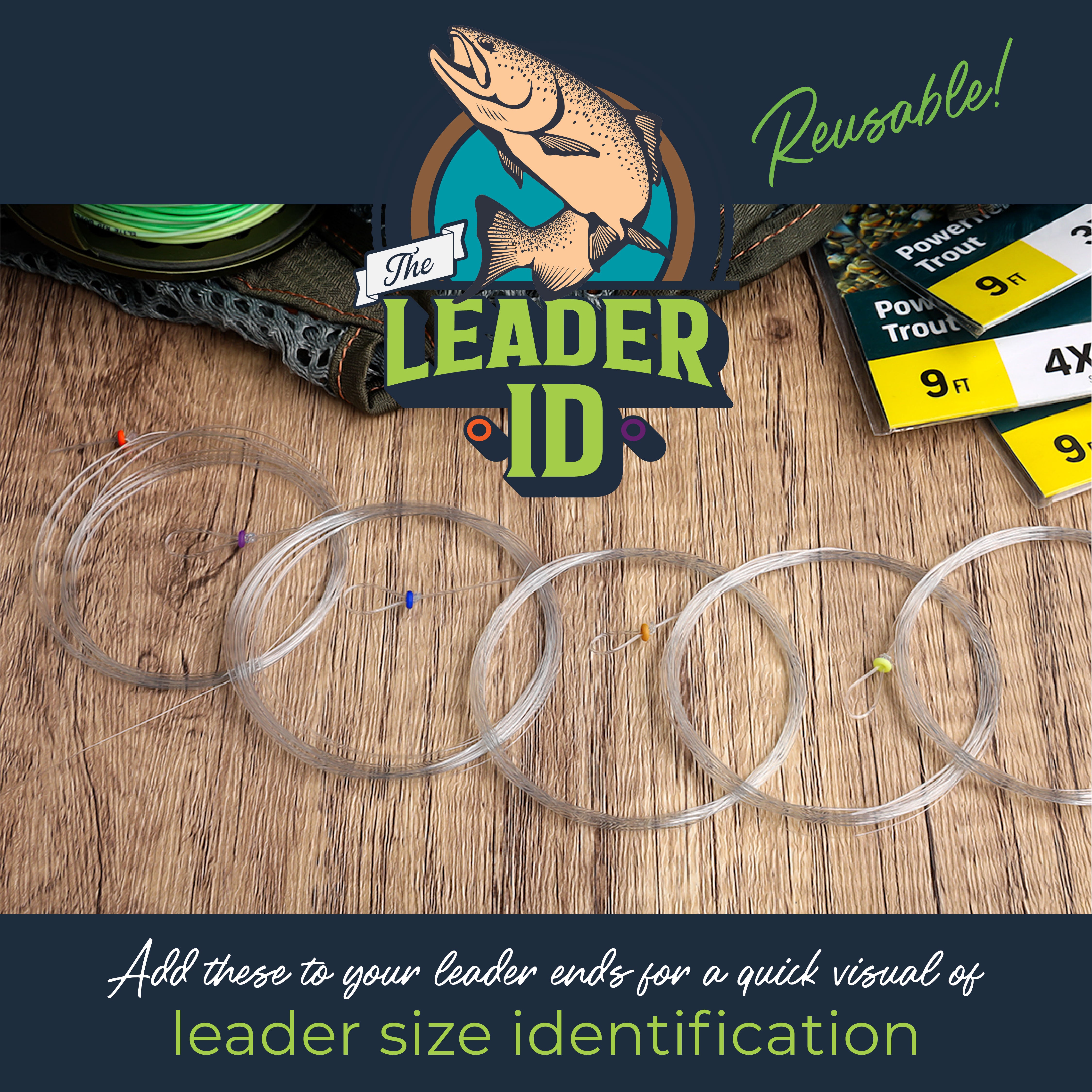 Leader-ID Color Rings – Fly Fishing Leader Size Indicators | Free Motus