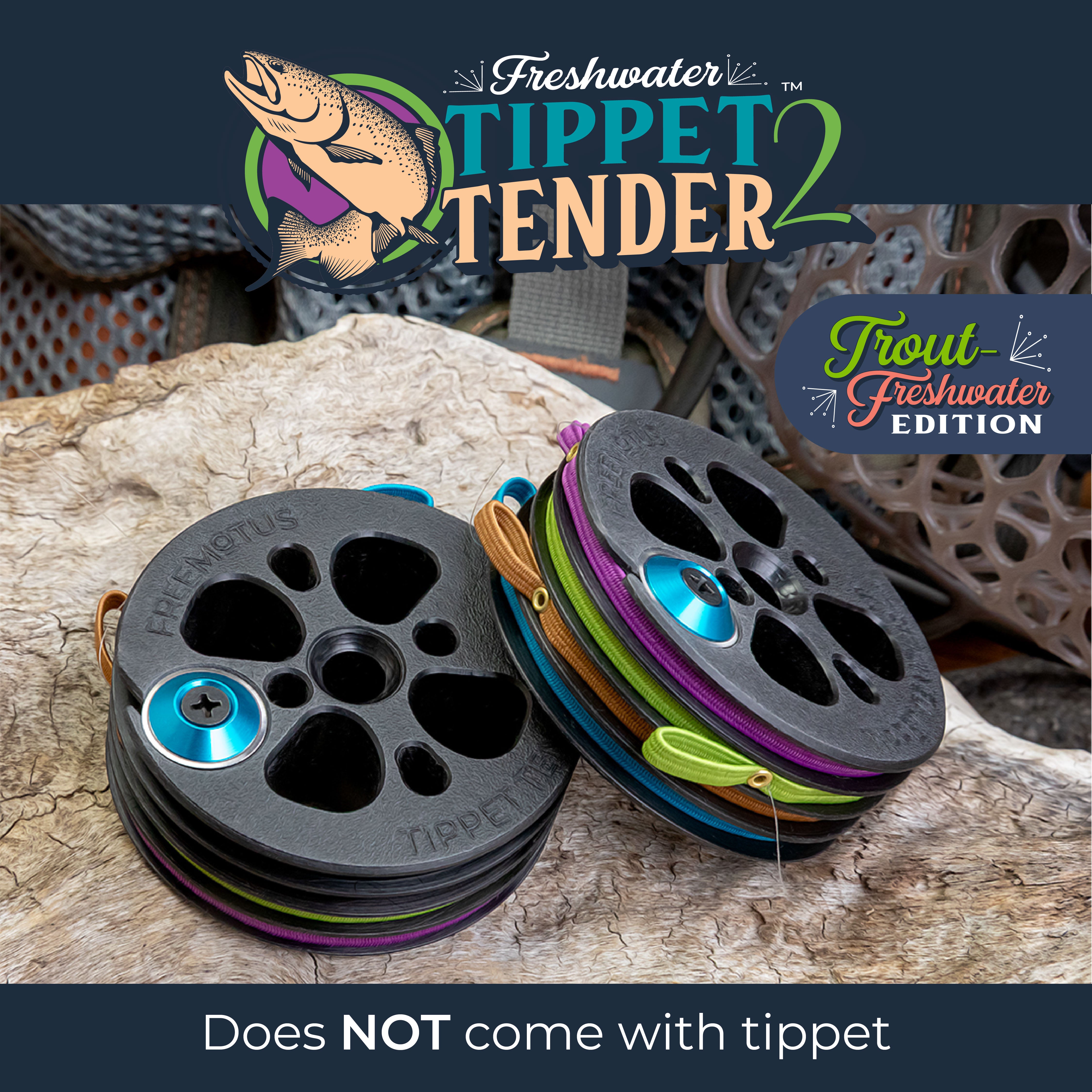 Tippet Tender-2 Fly Fishing Tippet Manager | Free Motus